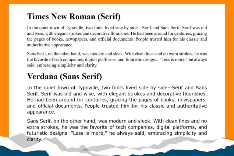Serif vs Sans Serif: Which One Should You Use? - Imoodev